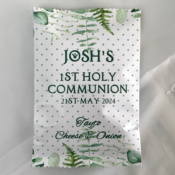 Personalised Luxury Communion Crisp Bag Wrappers – Enchanted Gift Shop